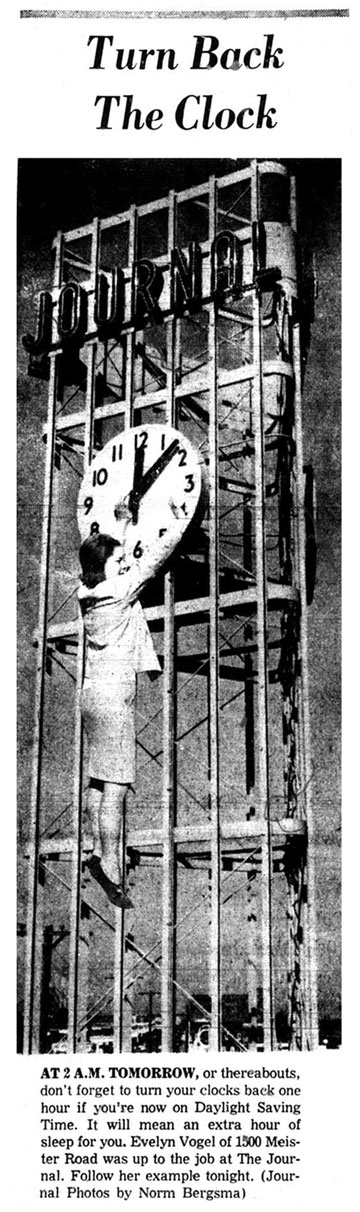 Brady's Bunch of Lorain County Nostalgia: Don't forget to turn back the ...