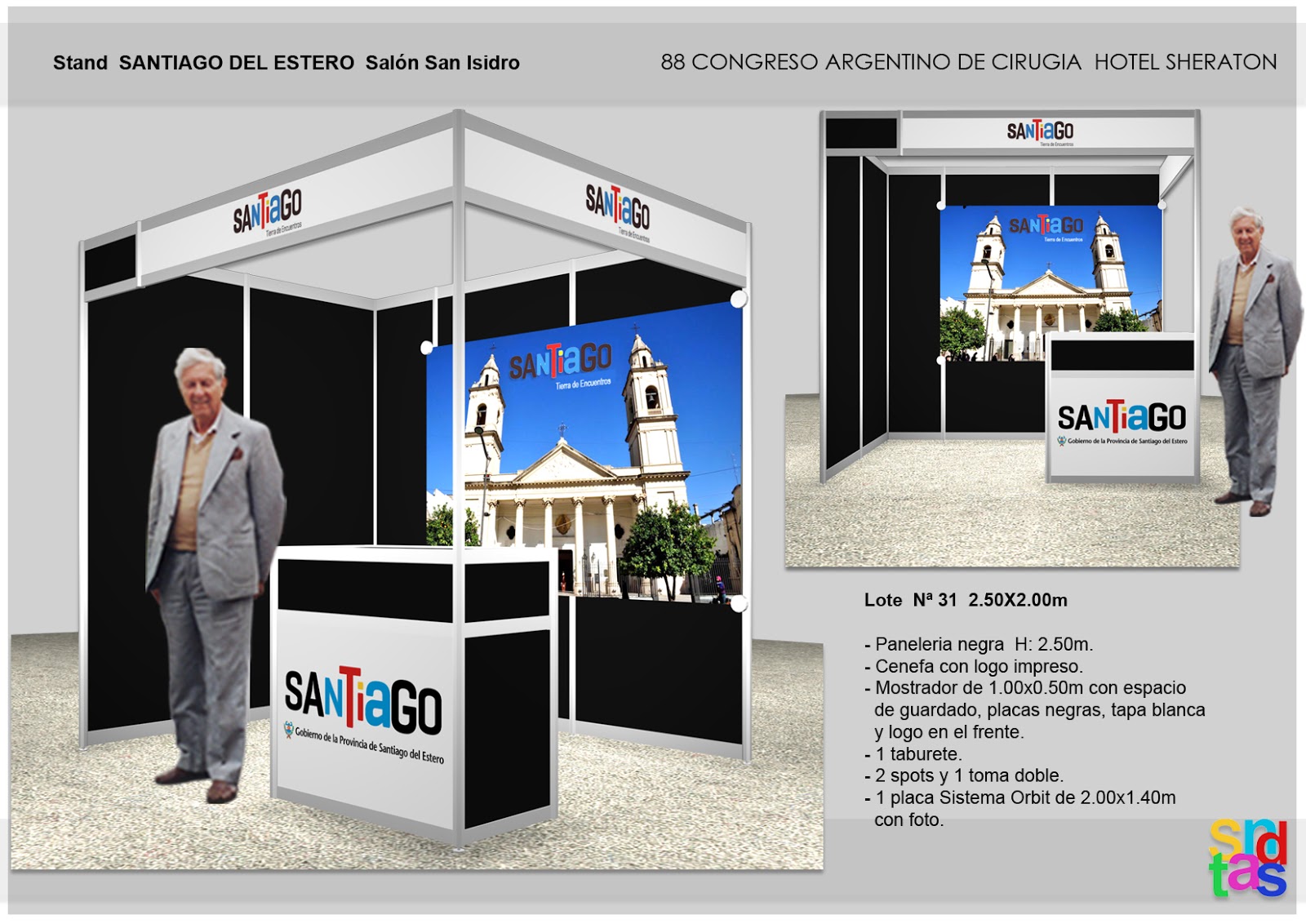 Diseño y montaje de stands de Exposiciones.