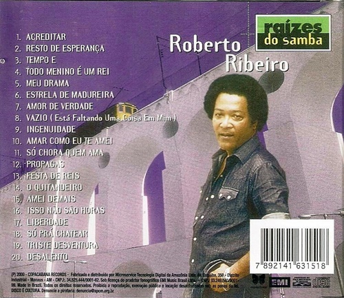 CARBONO MUSICAL 2: Roberto Ribeiro ‎– Raízes do Samba (1998)
