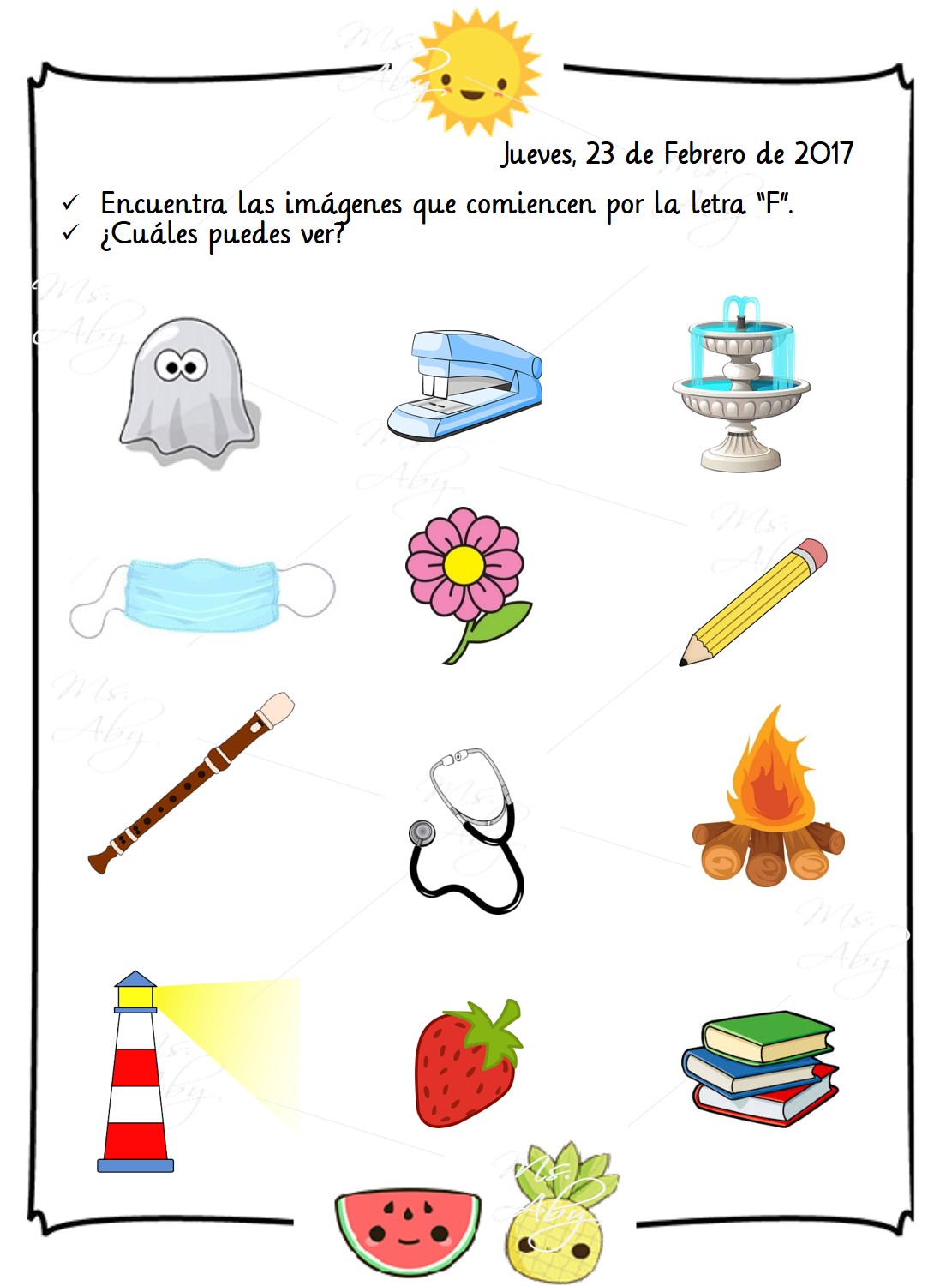 `: Tareas de Pre-Kinder