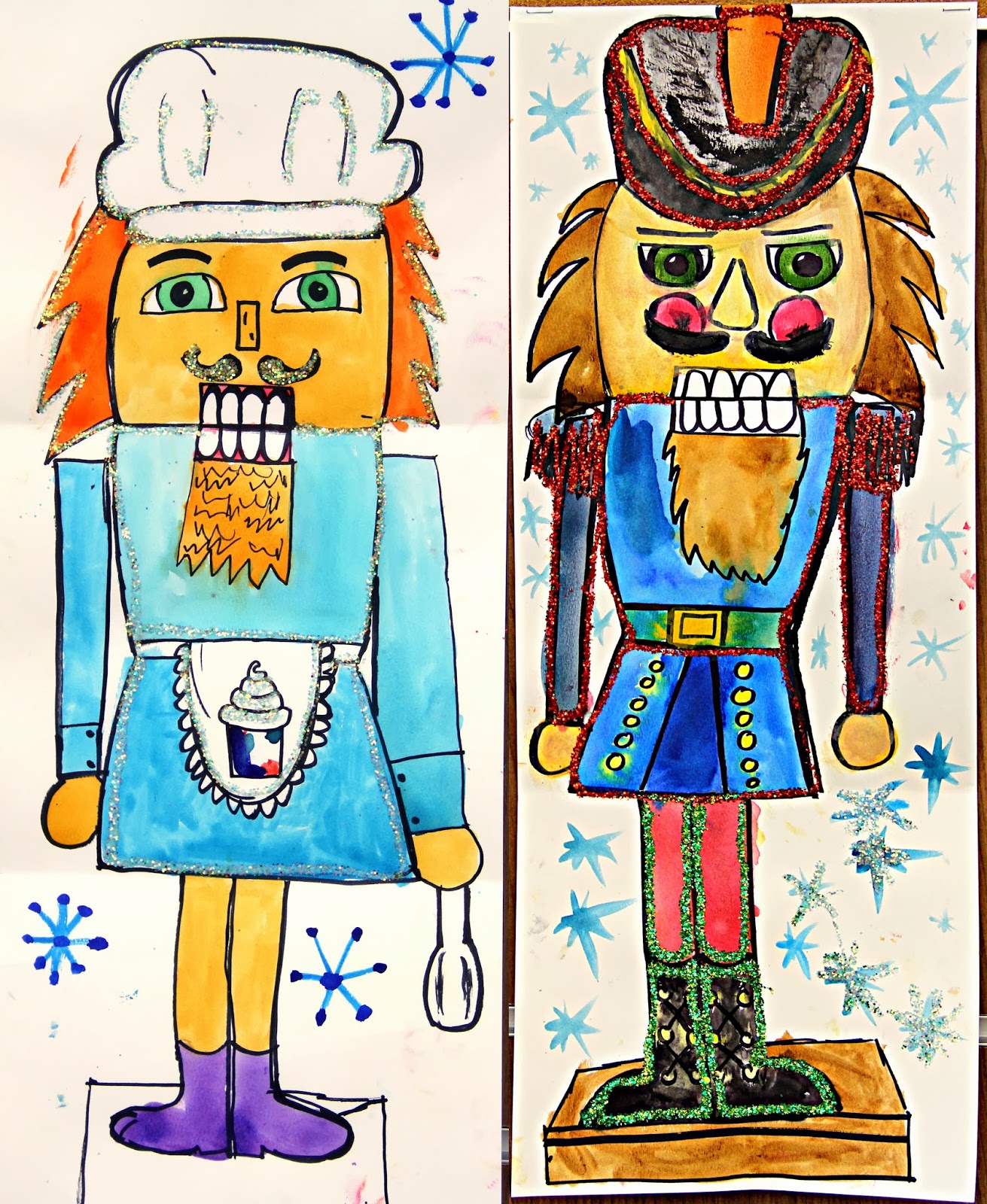 smART Class: Winter One Day Projects "Nutcrackers" and "Penguins"