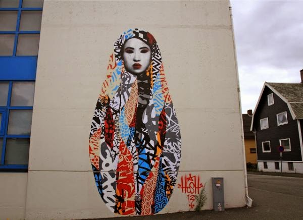 Lovely Street Art by Hush - Fine Art and You