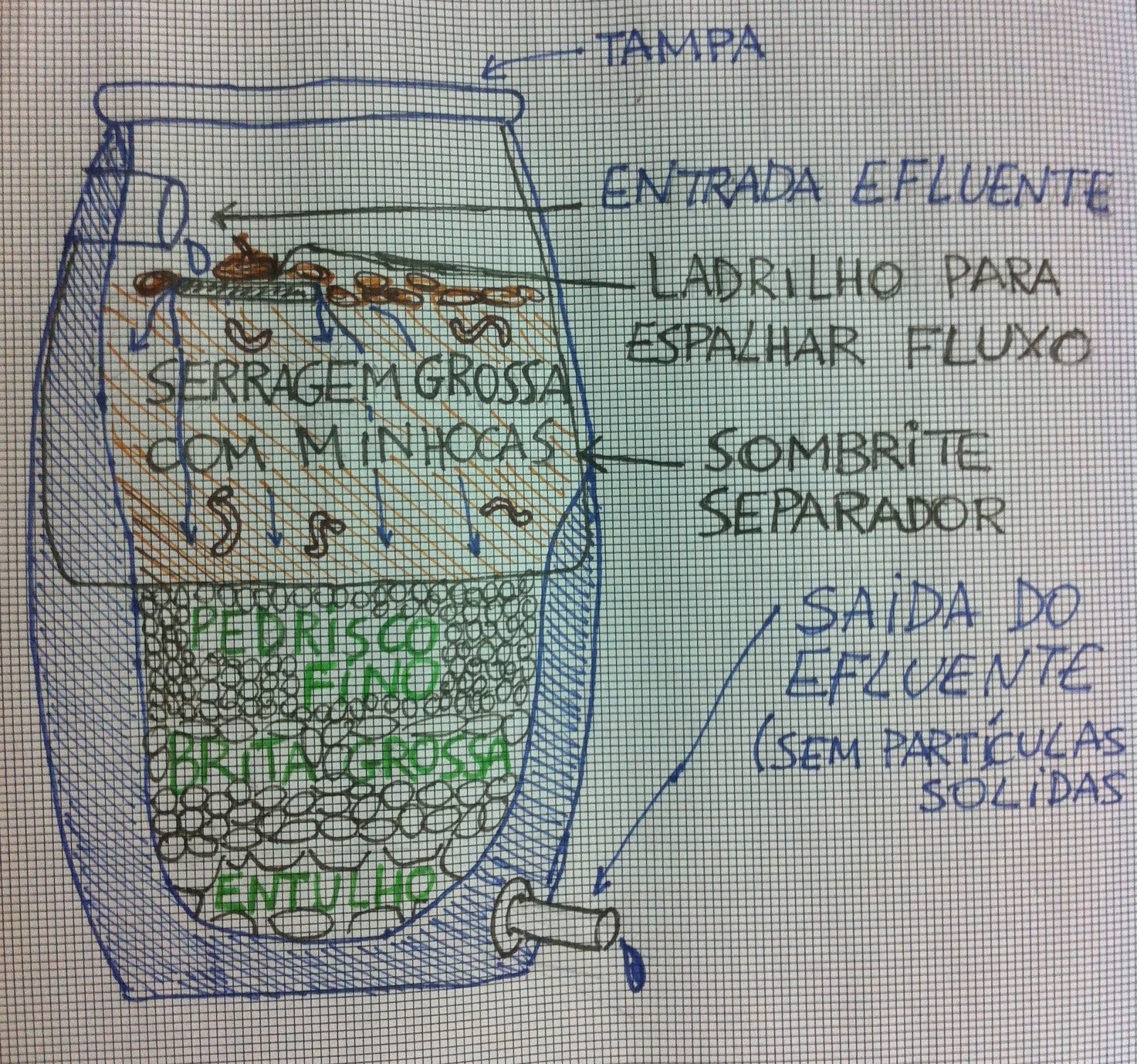 Marcenaria de Caçamba: Vermifiltro, Lombrifiltro ou Sistema Tohá