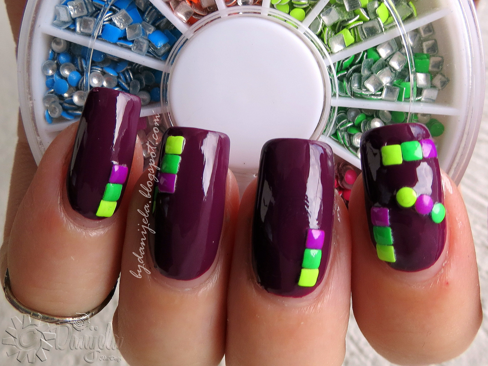 BY DANIJELA: Born Pretty Store - 2mm fluorescent nail art studs + video ...