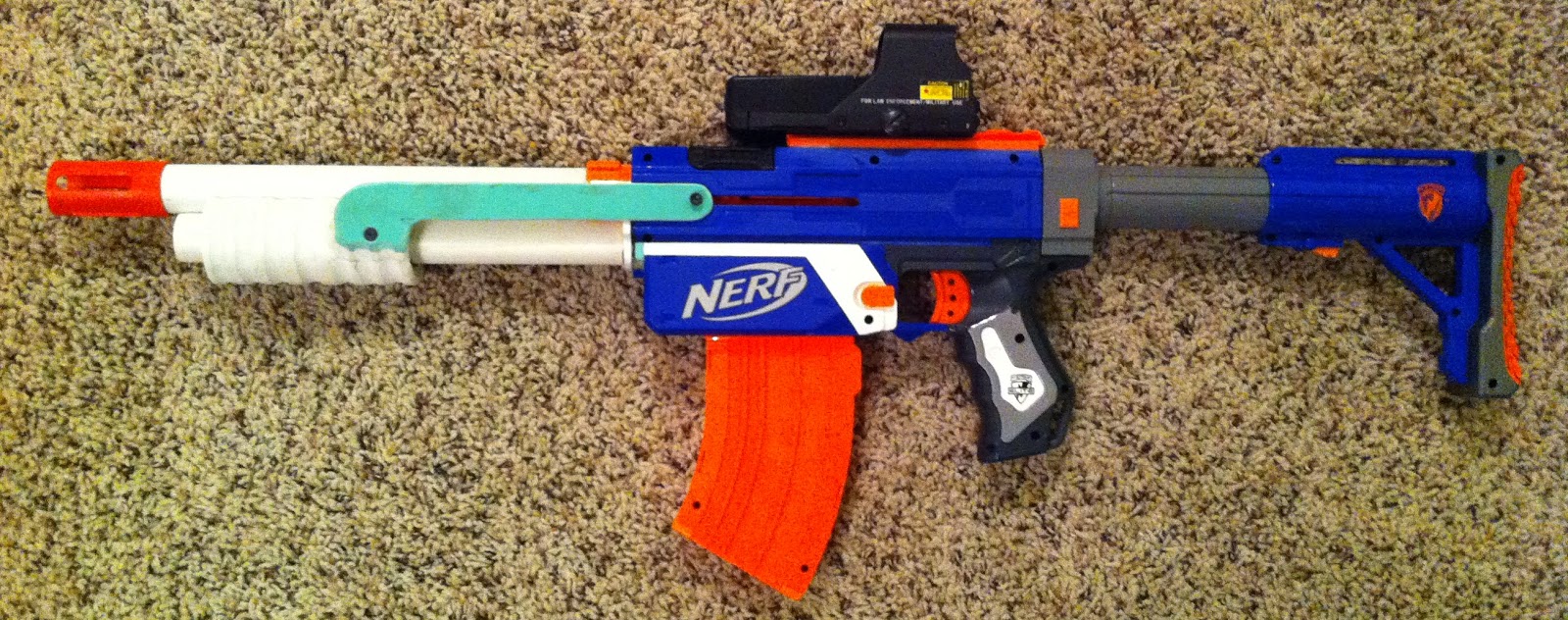 Recon pump grip mod : r/Nerf