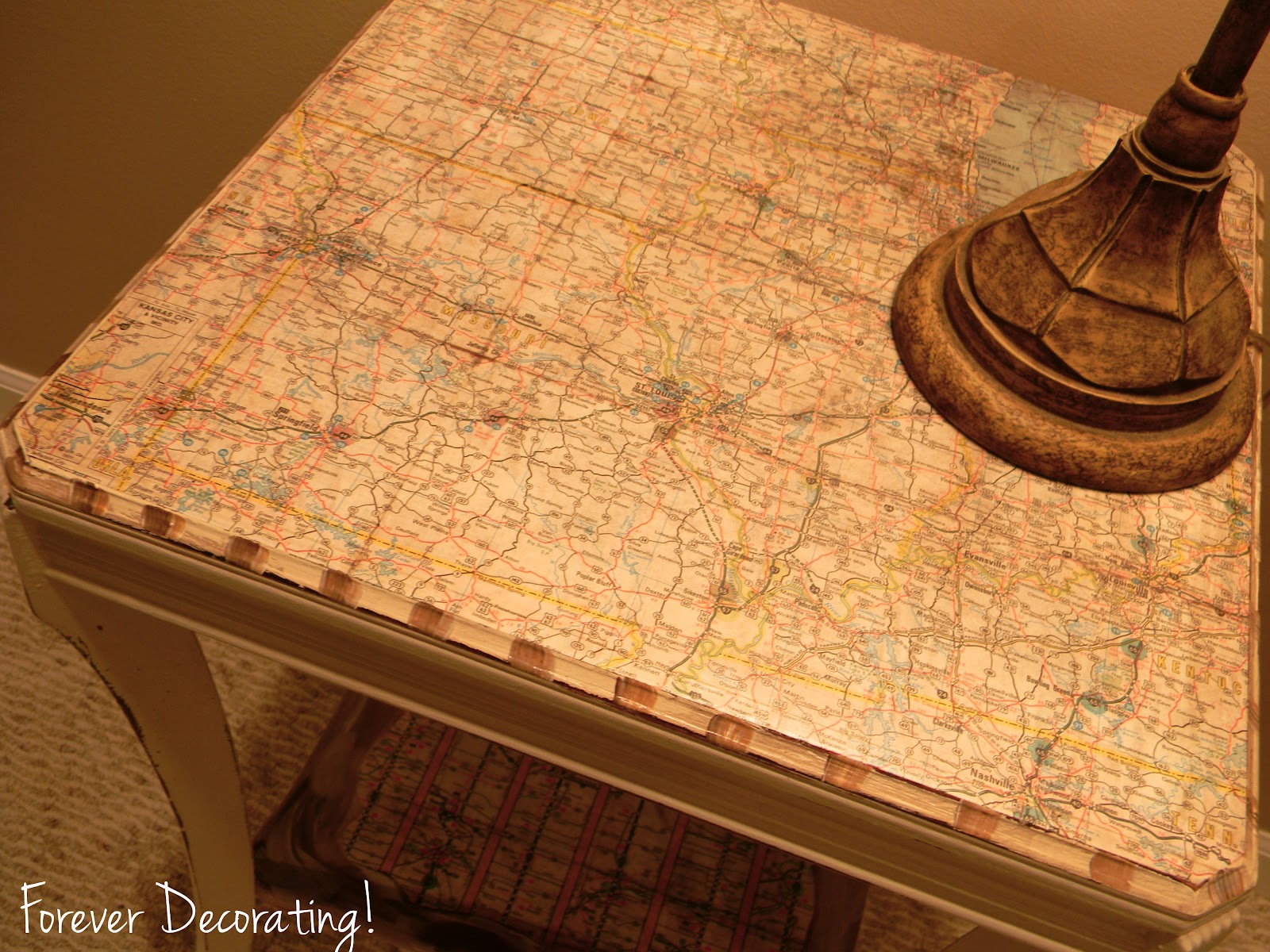 Forever Decorating!: Map Vignette!