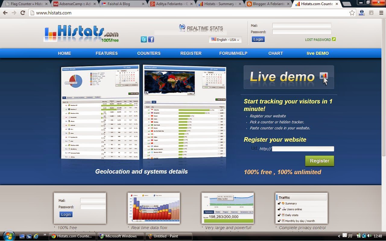 Febrianadit Blog: Cara Memasang Histats pada Blog