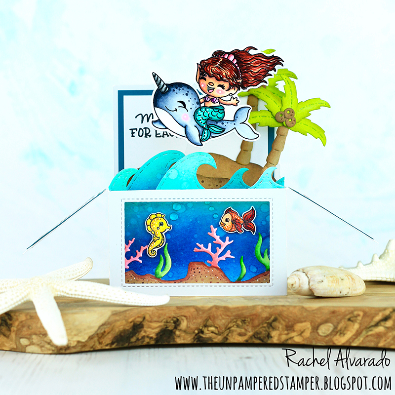 Mermaid Trolls Box Card – Craftin Desert Divas