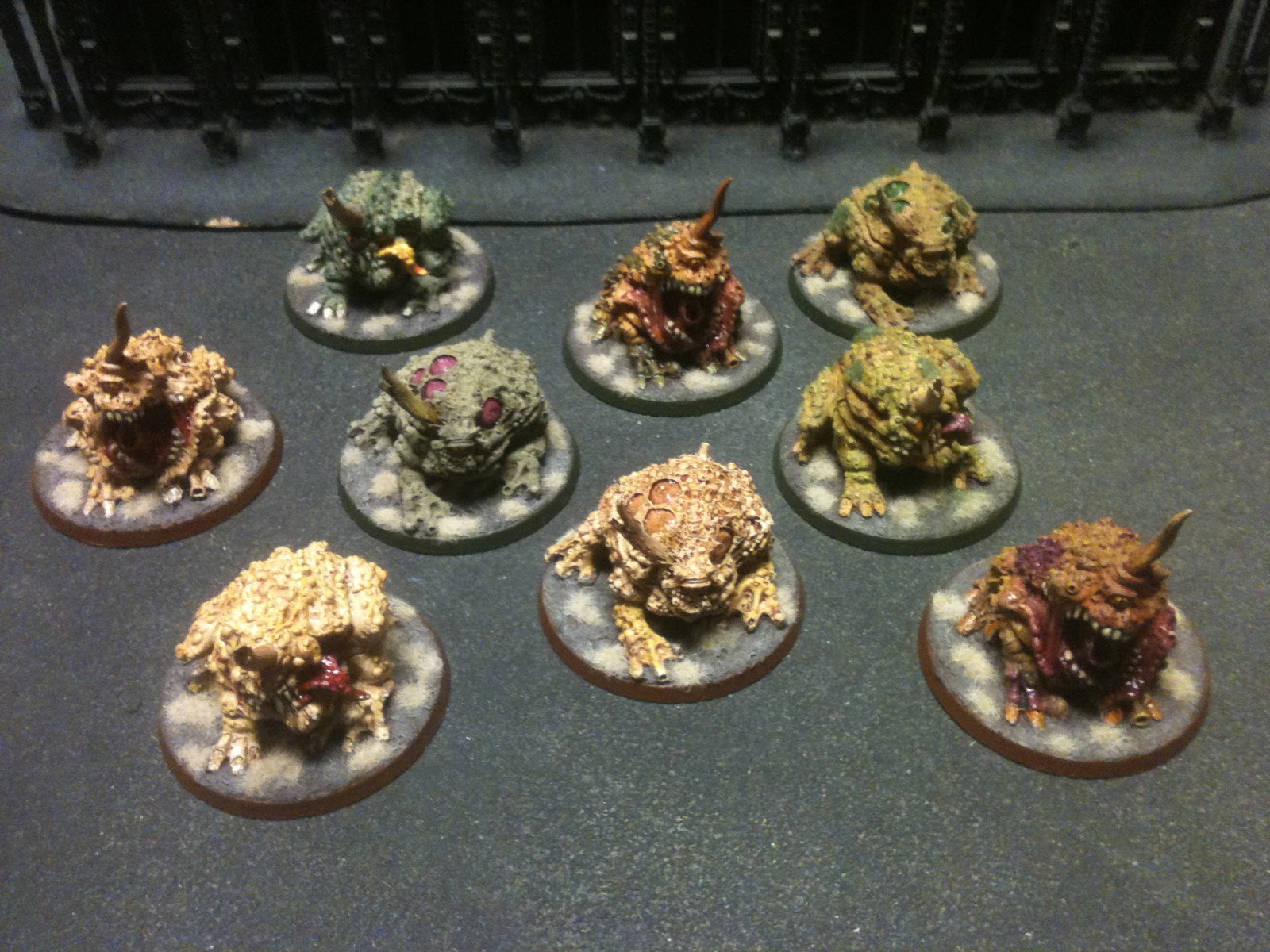 The Road To Valhalla: Nine Plague Toads (Beasts of Nurgle) Completed in ...