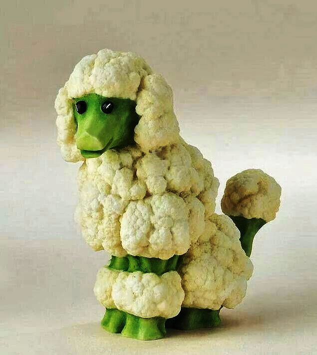 Cute cauliflower carving ~ projects art craft ideas