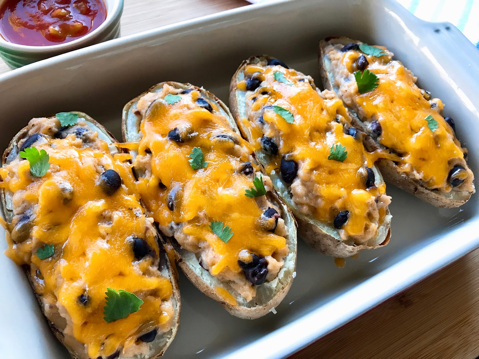 Tex Mex Twice Baked Potatoes