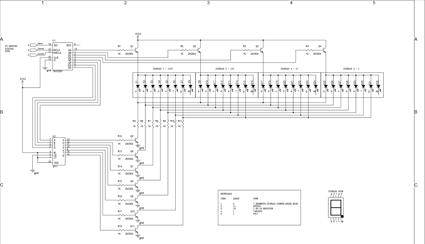 Geek?: Multiplexing 4 digit 7-Segment dengan Shift Registers dan 7 ...