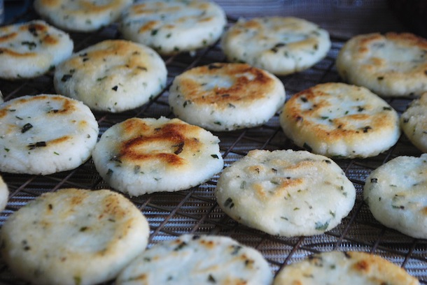 Mini Cilantro and Chive Arepas - Always Order Dessert
