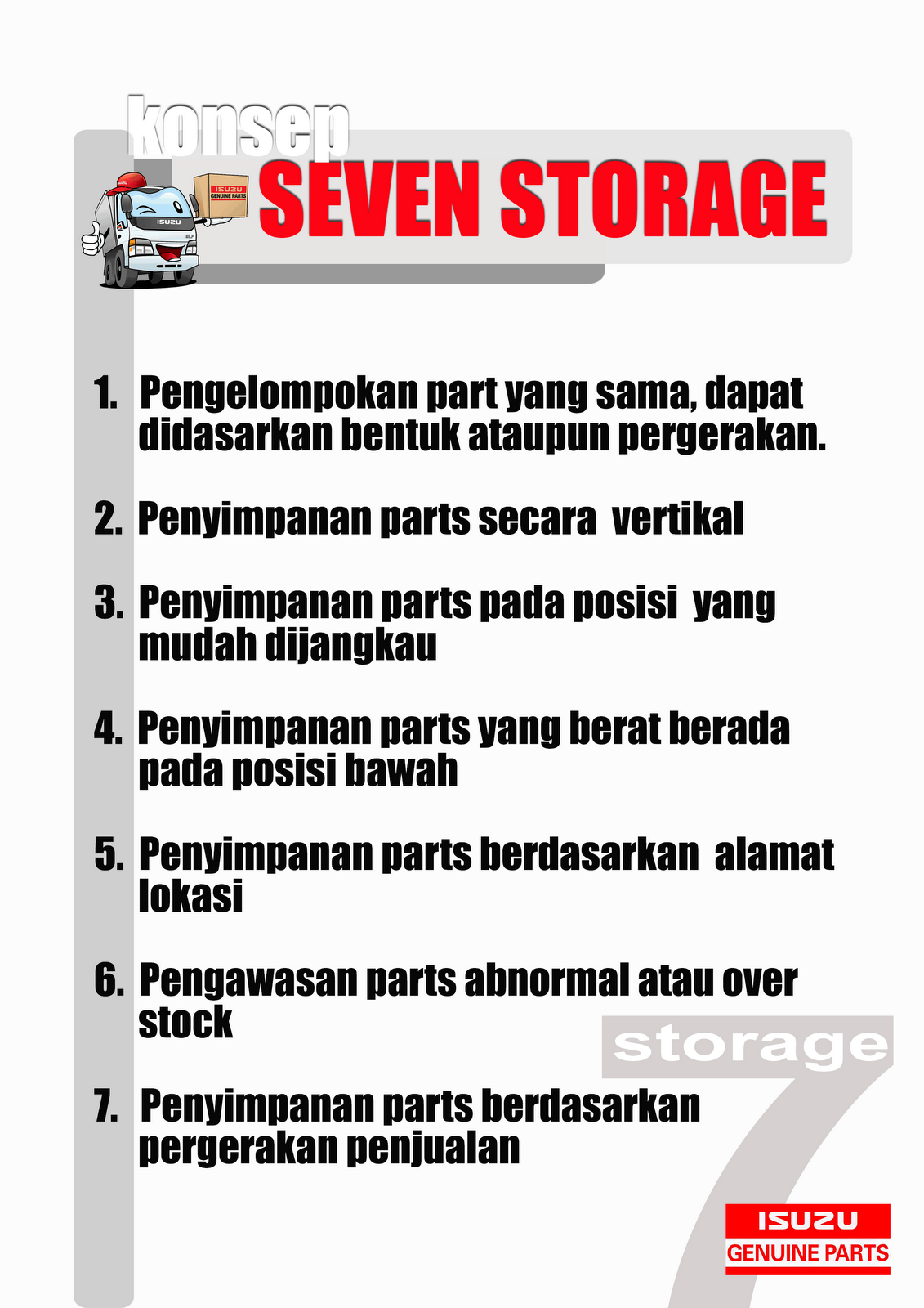 BORNEO AUTO CEMERLANG - KALIMANTAN TENGAH: Konsep Seven Storage