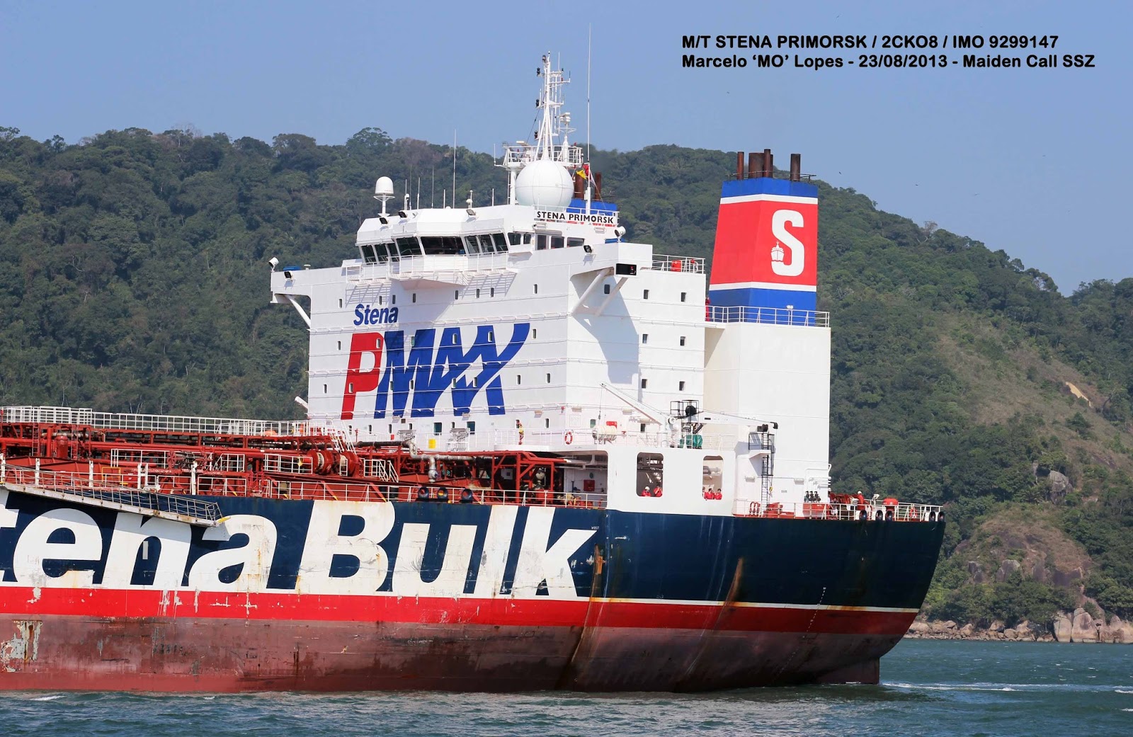 Santos Shiplovers: M/T Stena Primorsk / 2CKO8 - Maiden call Santos of a ...