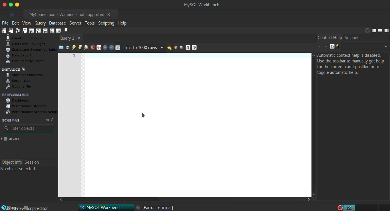 MEMBUAT DATABASE DAN TABEL DI MYSQL WORKBENCH ~ TEKNIK INFORMATIKA