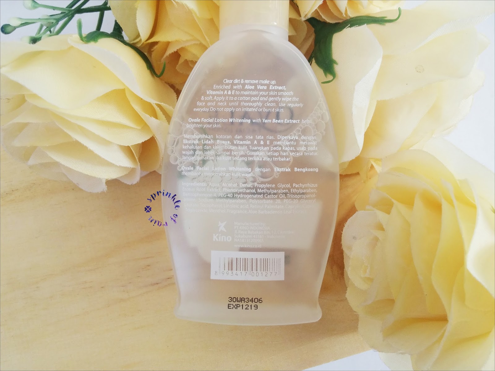 [REVIEW] Ovale Facial Lotion - Aloe Vera Whitening - Sprinkle of Rain