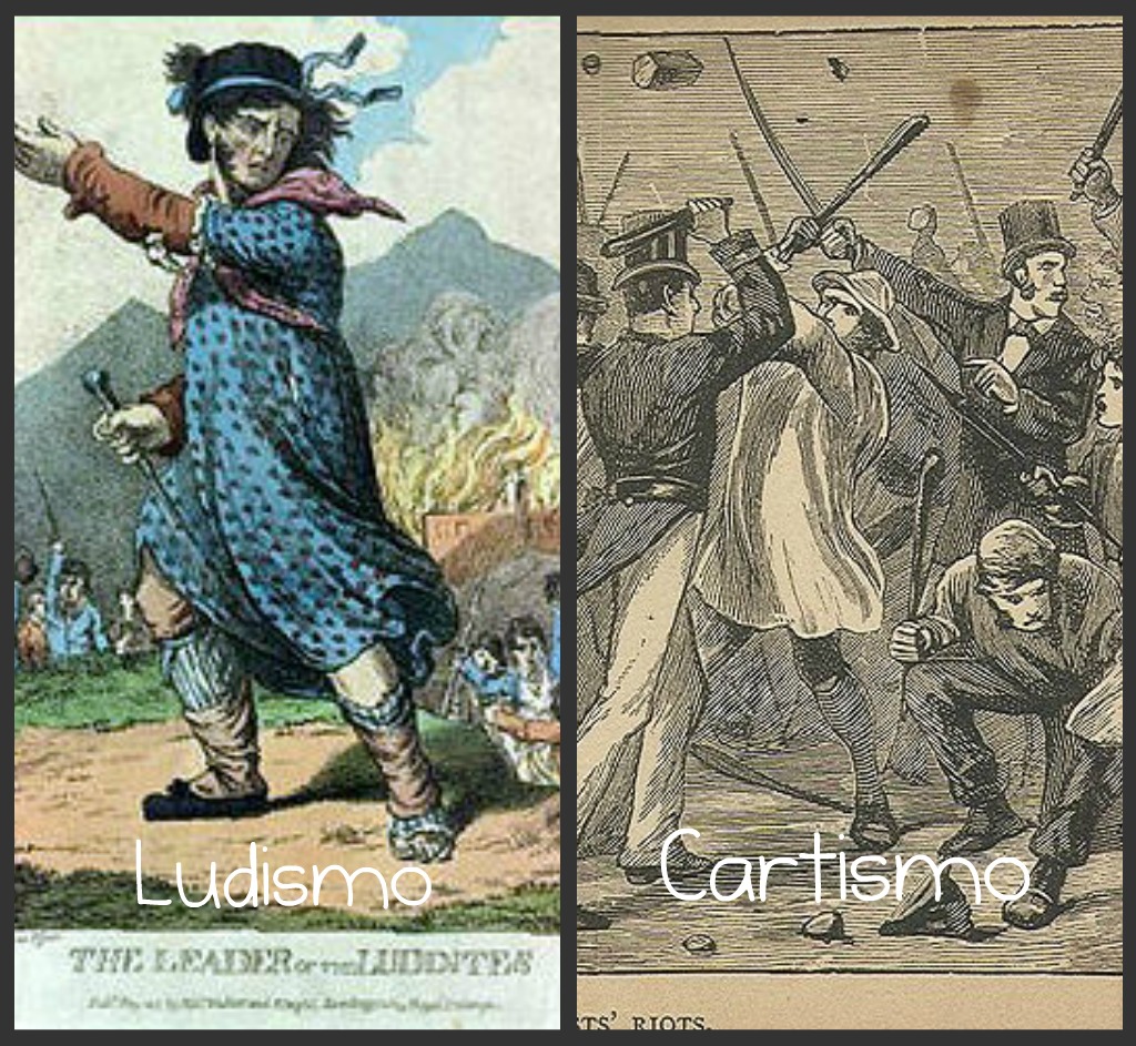 La Revolucion Industrial: 12.-¿Qué fue el Ludismo y qué fue el Cartismo?