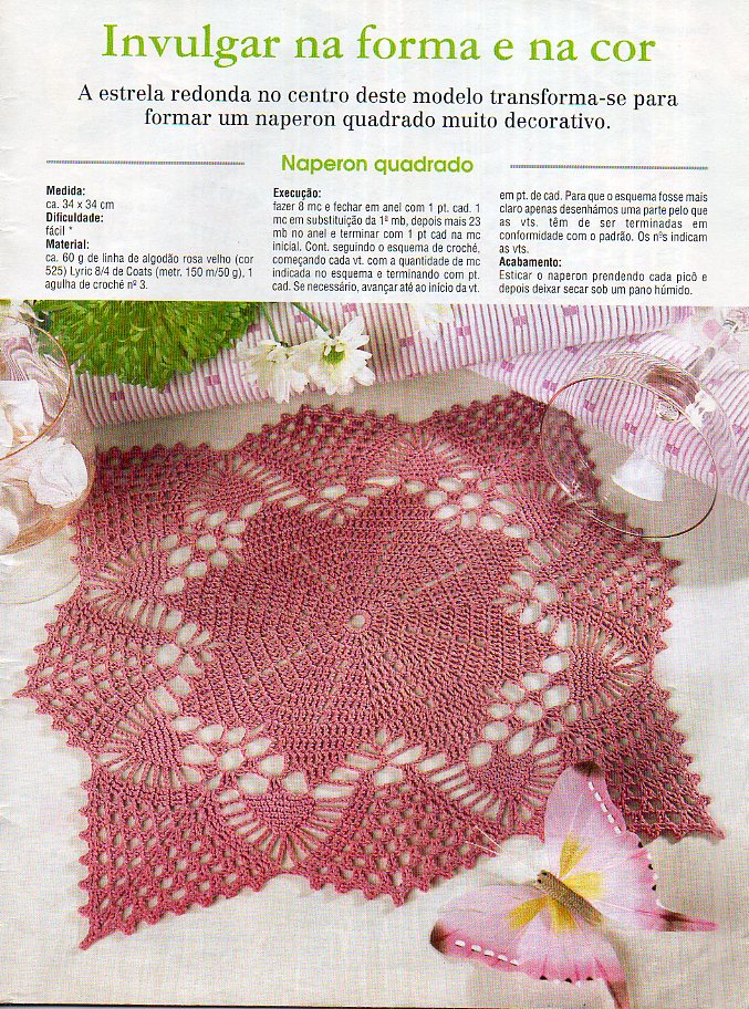 Lucy Artes com Carinho: MAIS TRABALHOS EM CROCHÊ, RECEITAS DE REVISTAS ...