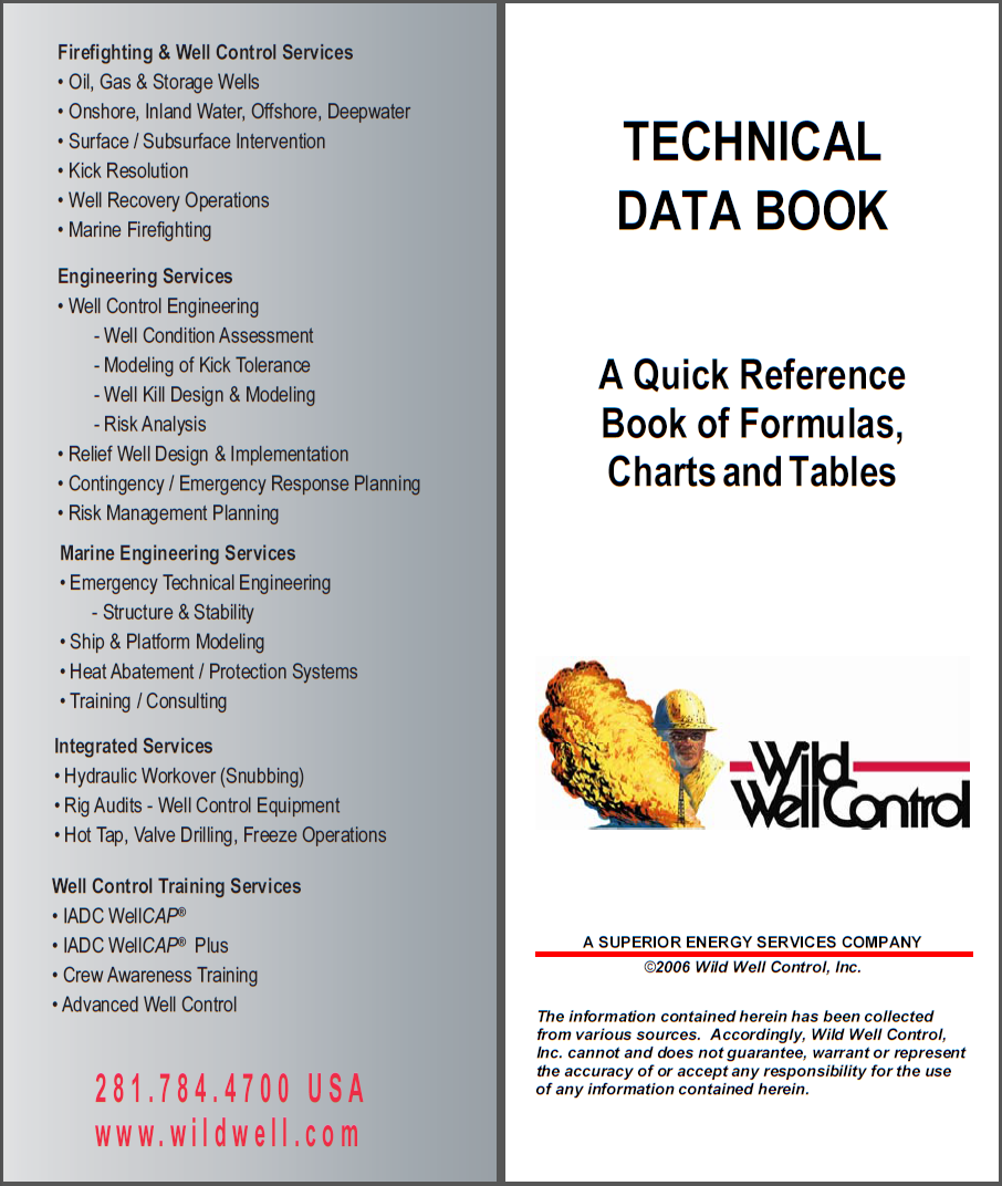 WELL CONTROL - TECHNICAL DATA BOOK ~ Oil-Rig Documents