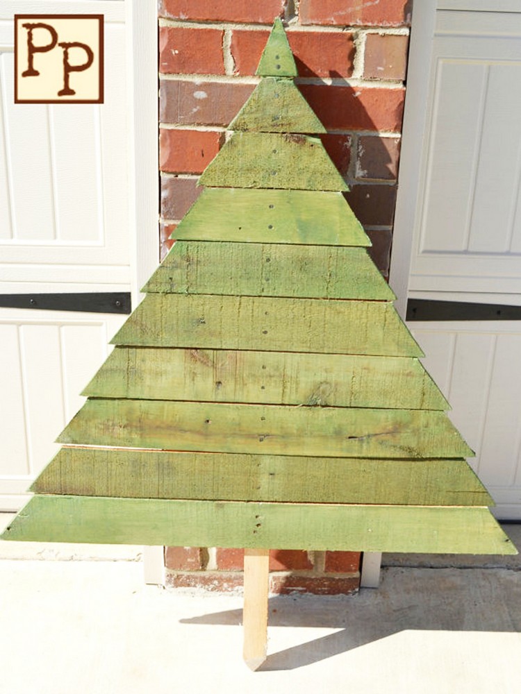 25 Ideas Of How To Make A Wood Pallet Christmas Tree - Pallets Platform