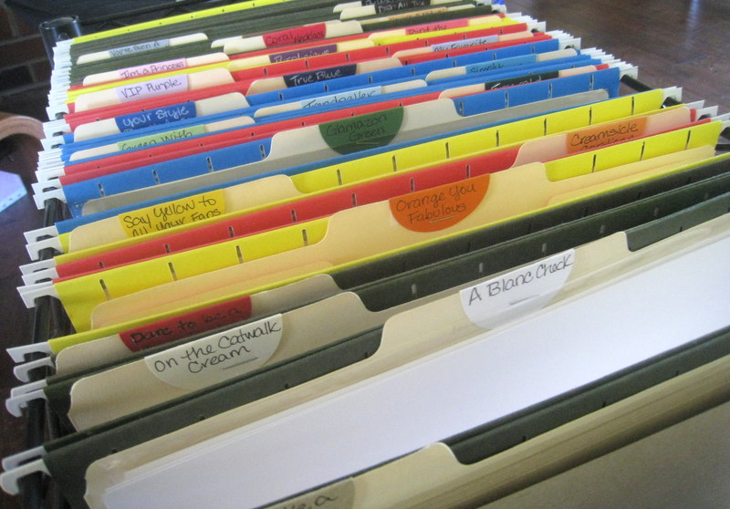 Dana's Dabbling Studio: Card Stock Organization