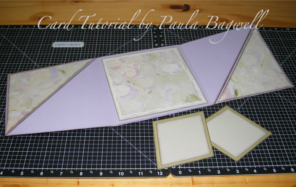 Paula's Space: Tutorial - a Square-Triangle Tri-Fold Card.... (an ...