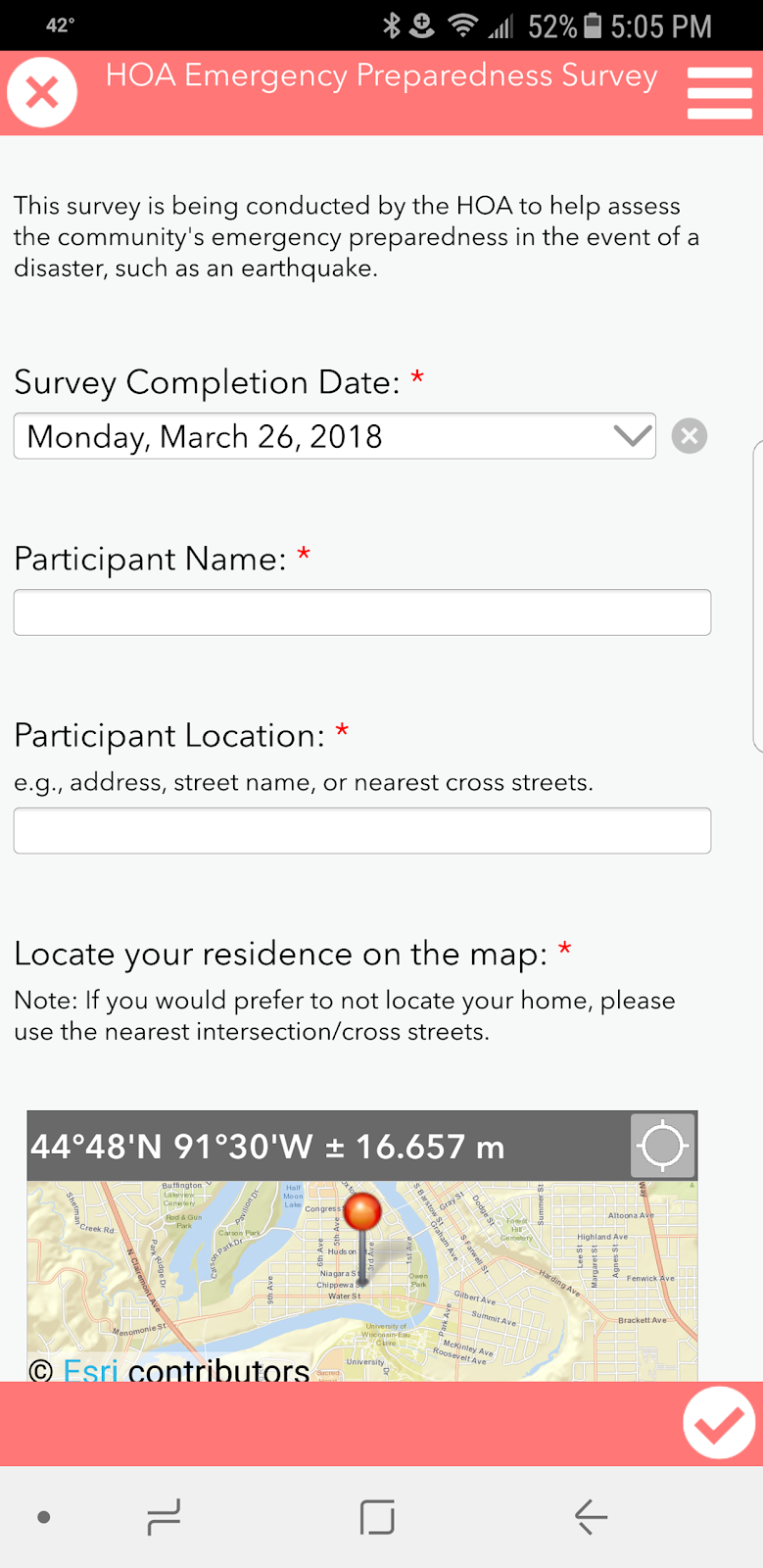 Lab 7: Using Survey 123 to Gather Survey Data using your Smart Phone