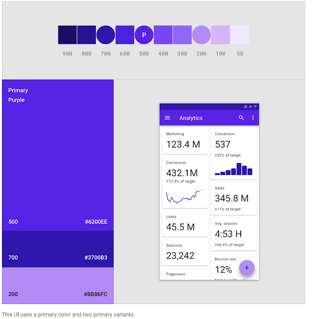 구글 머티리얼 디자인 - 색상 | Google Material Design - Color - Lilith Universe