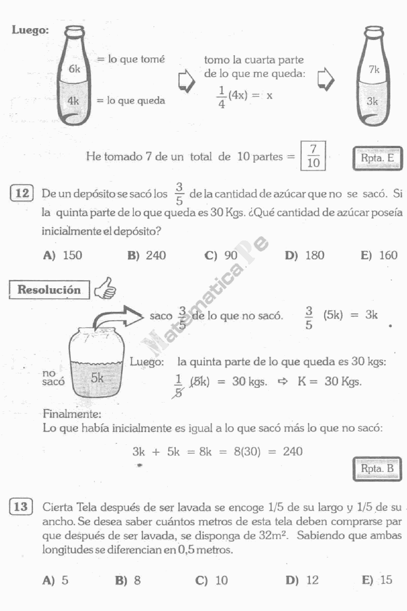 FRACCIONES PROBLEMAS RESUELTOS TIPO EXAMEN DE ADMISION A LA UNIVERSIDAD PDF