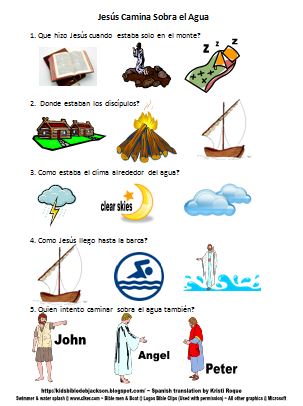 Bible Fun For Kids: Life of Jesus Worksheets in Spanish