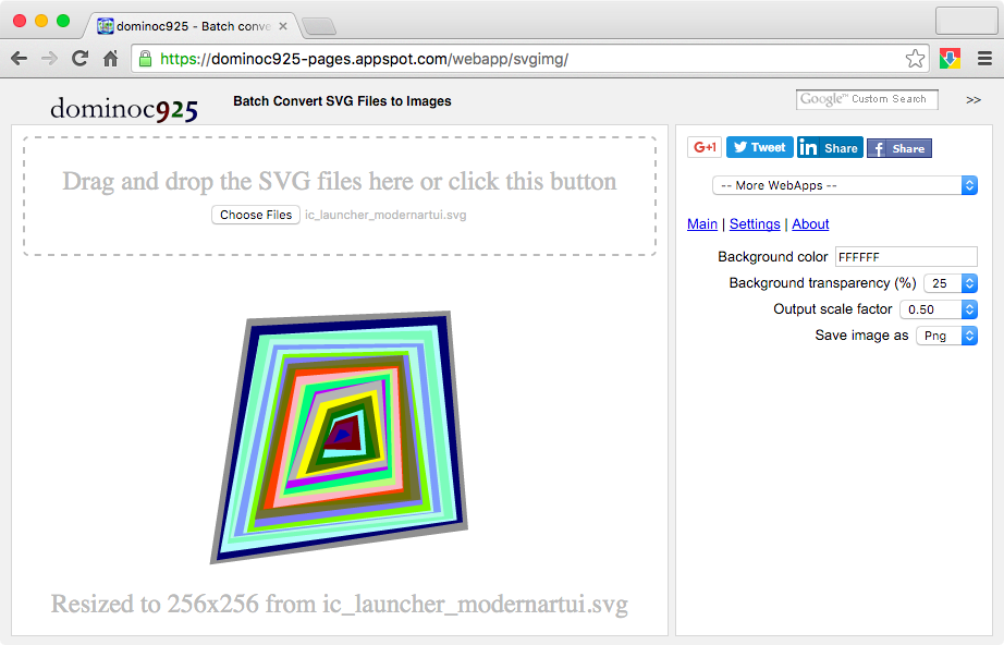 dominoc925: WebApp for batch conversion of SVG vector files to raster ...