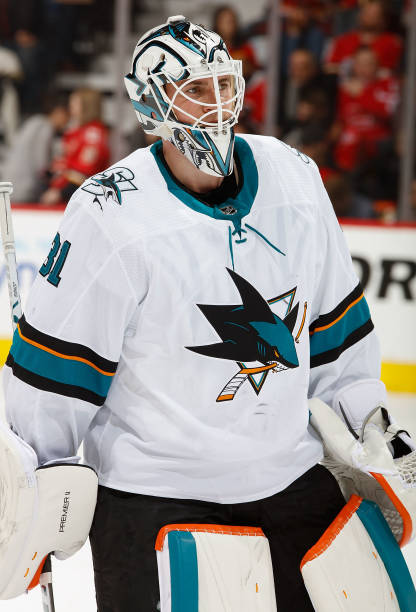 I Love Goalies!: Martin Jones 2018-19 Mask