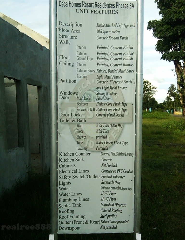 DAVAO HOMES 888: LOFT TYPE OF DECA HOMES RESORT RESIDENCES - Davao City.