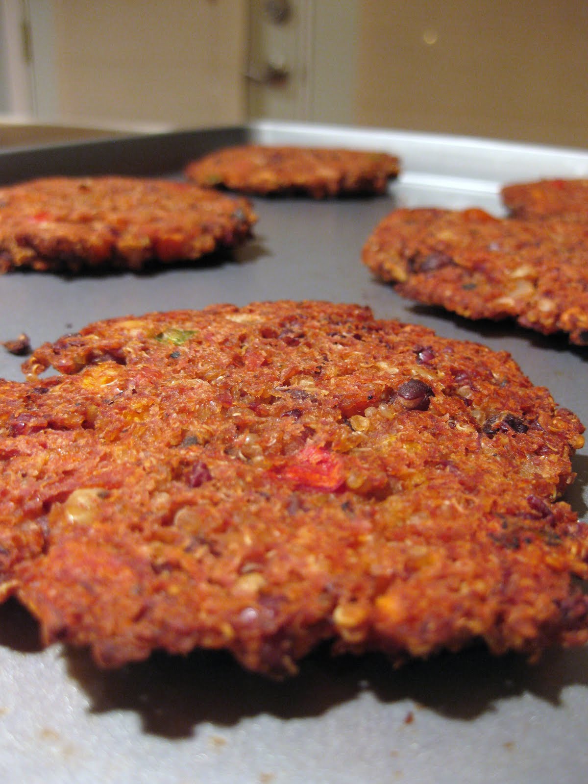 Miranda's Untamed Kitchen: Spicy Red Bean Veggie Burgers