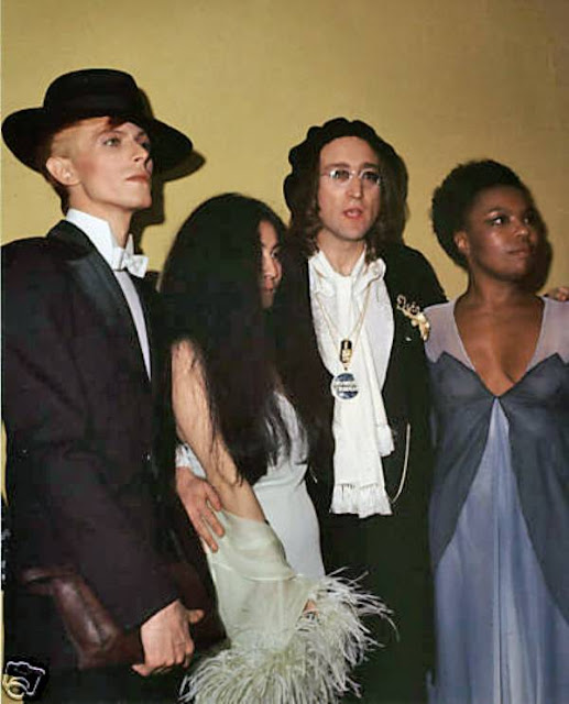 David Bowie, Yoko Ono and John Lennon Attend the 17th Annual Grammy ...