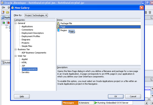 Oracle Application S Blog How To Create Oaf Page In Oracle Apps