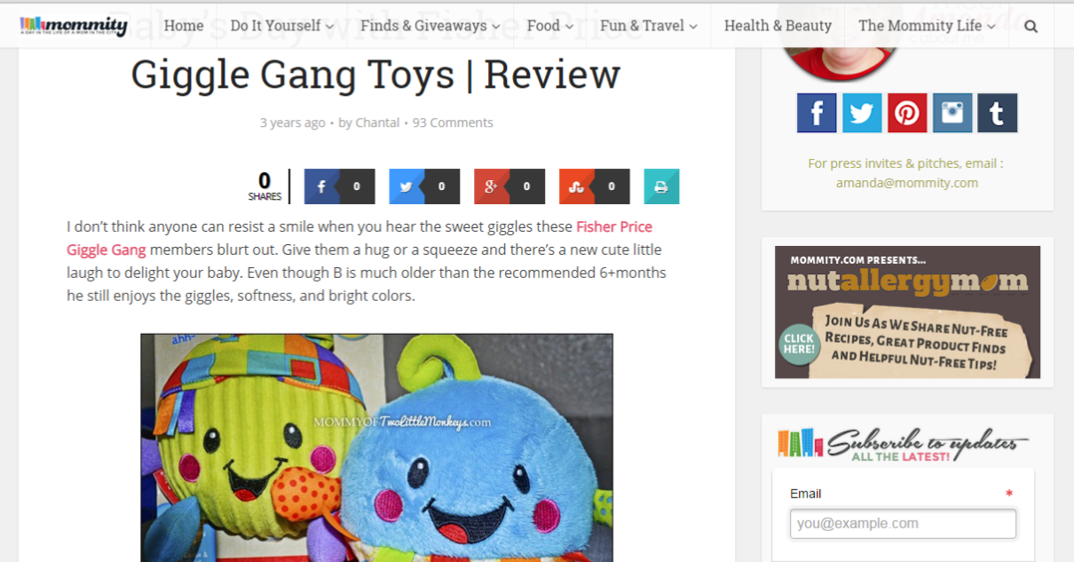 Mommy Marketing: Fisher Price Giggle Gang Toys