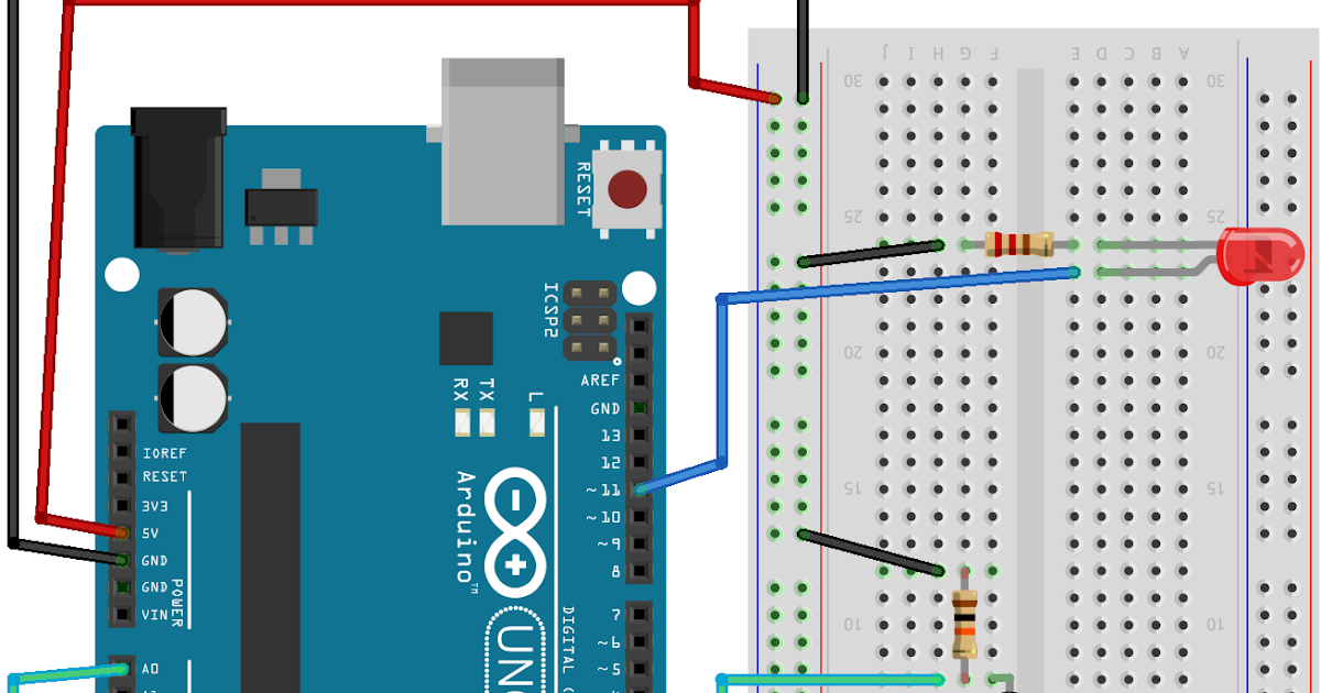 Practicas-tecno: CONTROL DE UN LED CON UNA RESISTENCIA LDR