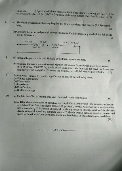 Electrical ⚡💡- MEO Class 2 Papers