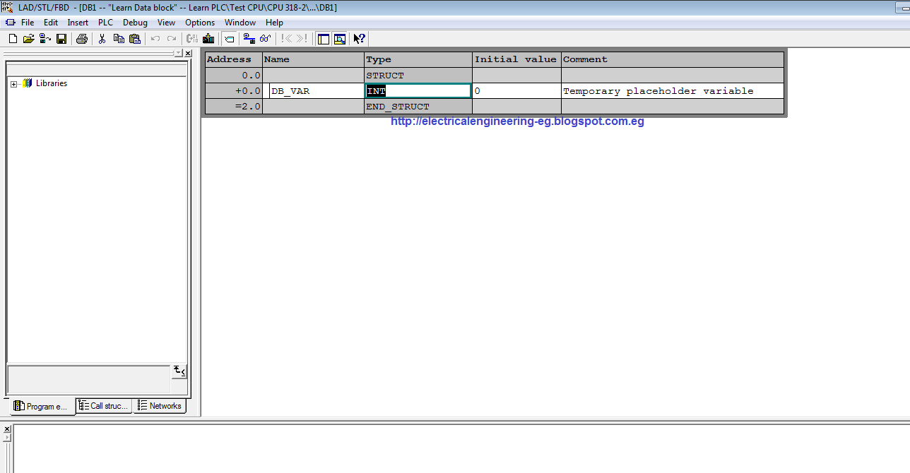 شرح Data Block فى Siemens PLC موقع الهندسة الكهربية