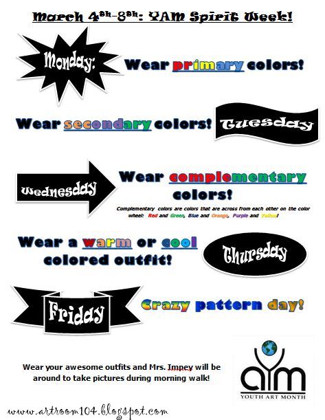 Art Room 104: Getting Ready for YAM!