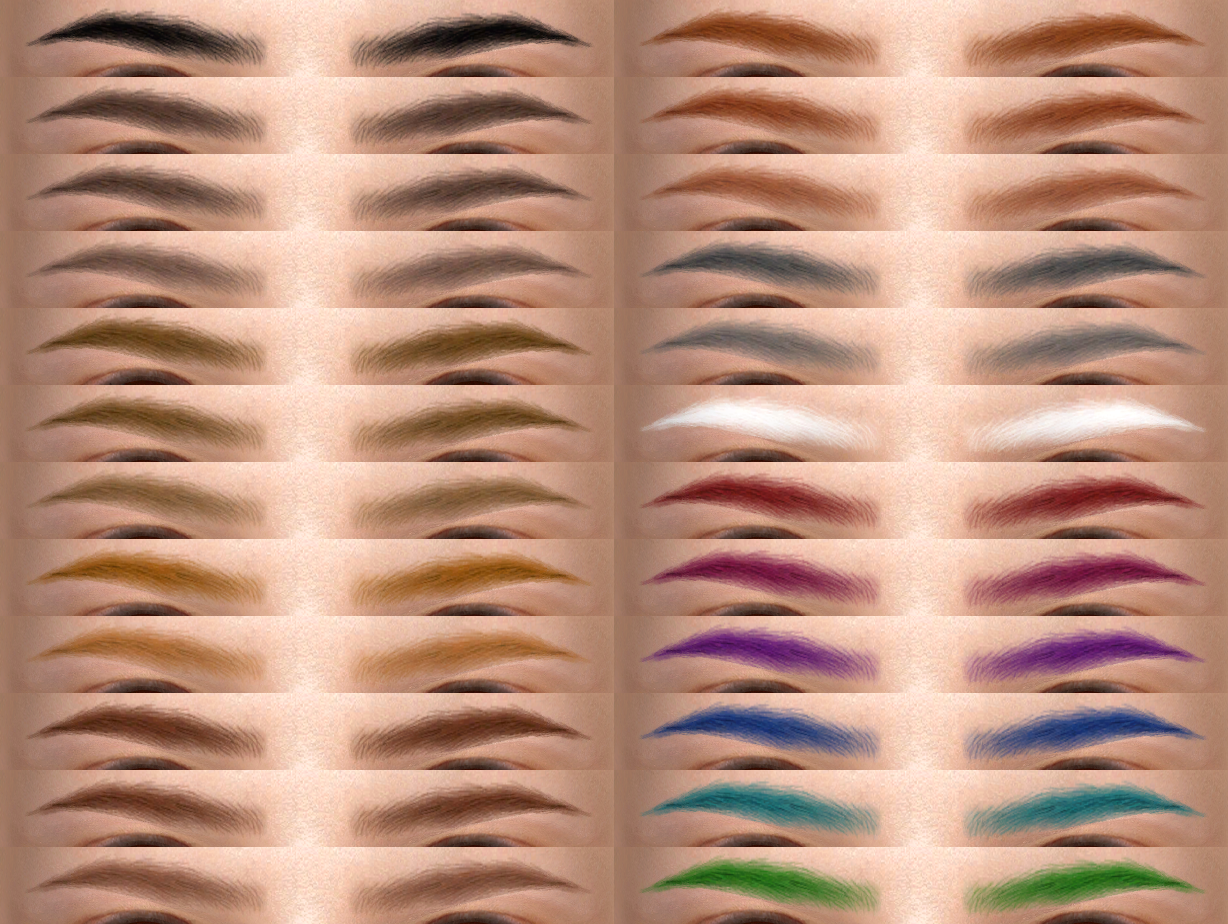 Alf-si CC: TS4 eyebrows 30 A&B Roanna HQ