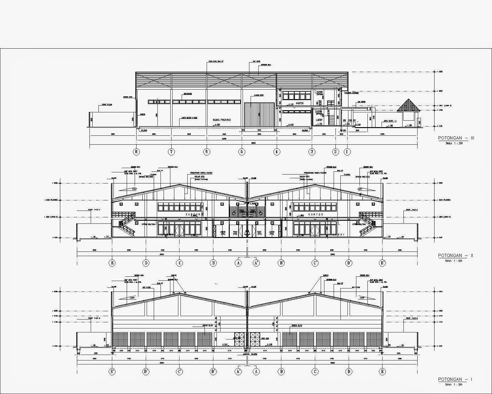 standar gambar pabrik