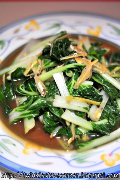Twinklestar's Favourite Corner: Siew Pak Choy with Anchovies