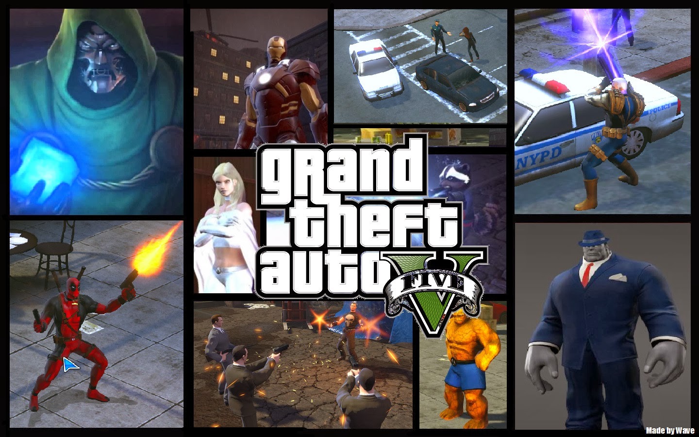 GTA V - Marvel Heroes Style
