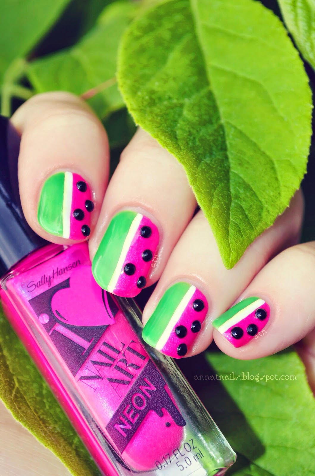 Neon Watermelon | annatnails