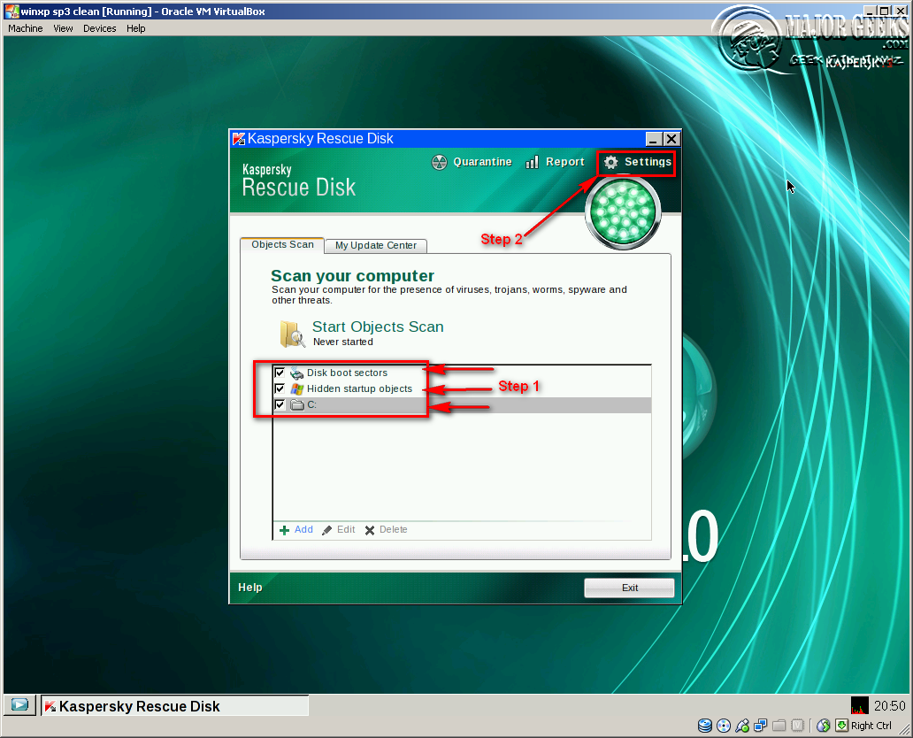 Malware Analysis and Removal: How To: Use Kaspersky Rescue Disk To Scan ...