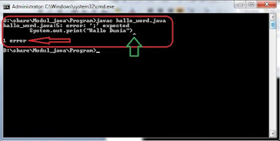 Membuat Program Dasar Java "Hallo World" ~ Secercah Ilmu